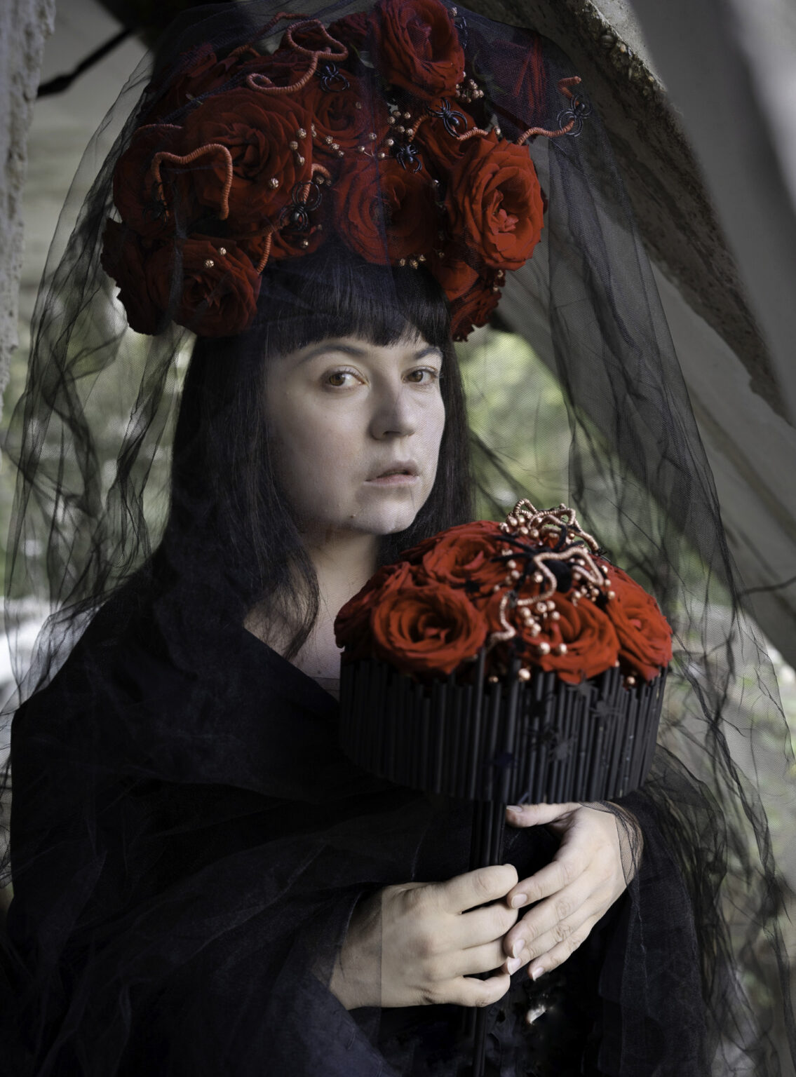 Halloween with Porta Nova Red Naomi Roses